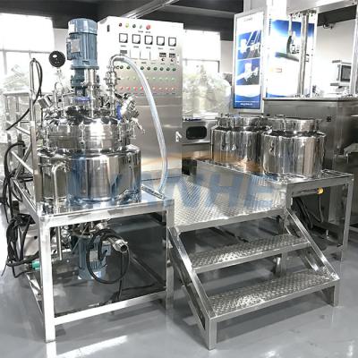 China 50L Fixed Type Vacuum Emulsifier Mixer Paste Lotion Making Machine SUS Material en venta