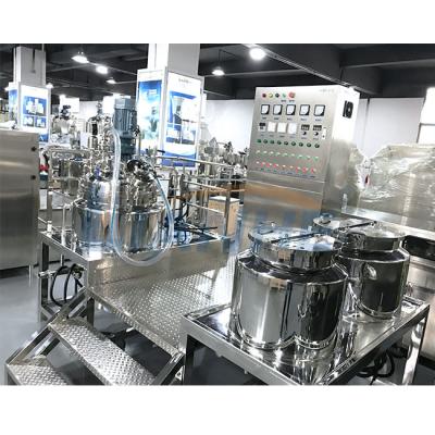 China 50L Fixed Type Vacuum Emulsifier Mixer Paste Lotion Making Machine SUS Material en venta