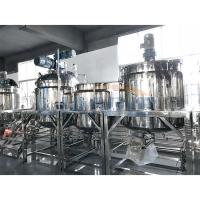 China Fixed Type Tomato Ketchup Making Machine , 1000L Vacuum Emulsifying Mixer for sale