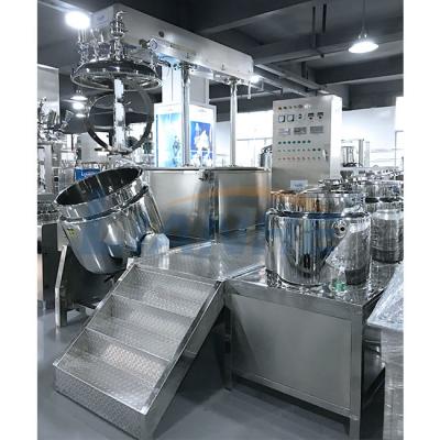 Cina Sollevamento idraulico dell'alto del taglio di vuoto 300L del CE dell'emulsionante omogeneizzatore del miscelatore in vendita