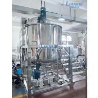 China Liquid Soap 3000L High Shear Emulsifier Mixer Machine Steam Heating for sale