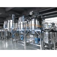 China 3000L Ketchup Making High Shear Emulsifier Mixer With Circulating Pump for sale
