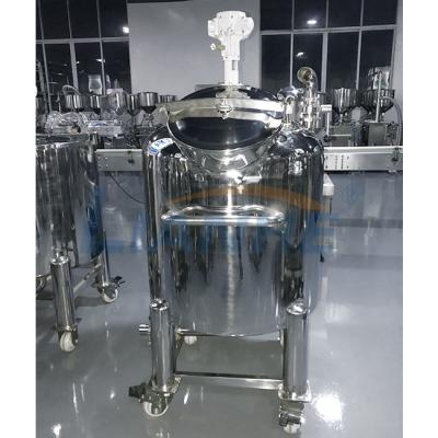 Cina Pneumatic Mixing Agitator Storage Tank 500L SUS316 / 304 Stainless Steel in vendita
