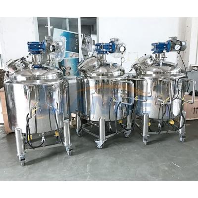 Cina Tipo sigillato carri armati mescolantesi di acciaio inossidabile di 500L, attrezzatura mescolantesi cosmetica mobile in vendita