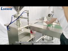 Semi Automatic Liquid Filling Machine 0.6-0.8MPa Horizontal Durable