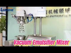 Hydraulic Vacuum Emulsifier Mixer 5 Liters 65 Rpm For Food And Cosmetics