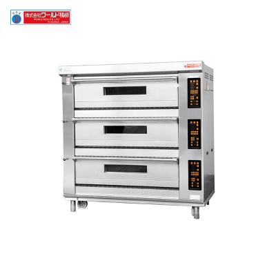 China 9 Trays Gas Deck Oven Kitchen Pizza Baking Catering Equipment Bread for sale