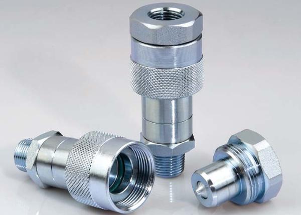 Carbon Steel Threaded Quick Connect , KZE-B NPT Thread High Pressure Quick Couplings