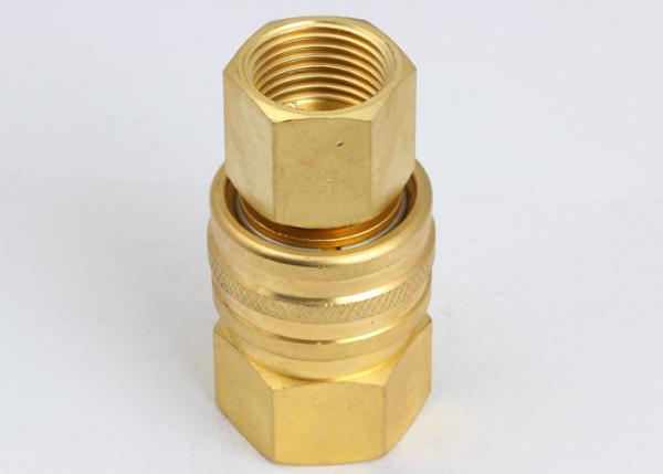 Straight - Through Interface High Flow Hydraulic Coupler Manual Sleeve Type ST Series