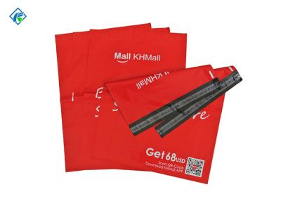 China Strong Security Custom Red Polymailers Postal Bags Courier Bags Express Bags for shipping for sale