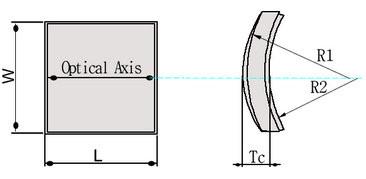 China BK7 Meniscus lens for sale