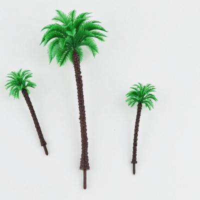 China 45mm scale model palm trees architectural palstic model green tree trains layout for sale