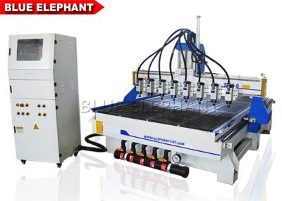 Cina Bottoni di funzione di vetro multi- professionali della macchina per incidere del router 3d di CNC della testa 8 in vendita