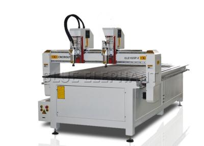 中国 3kw紡錘水冷の（中国の上のブランド）、チーナンの工場供給は回転式ELE -1325の2つの頭部CNCのルーターを分けます 販売のため