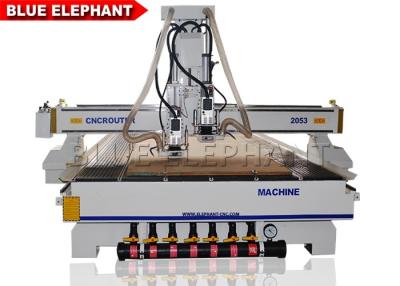 China Vacuum Pump ATC CNC Router Electronics Cast Steel Gantry Moving Type for sale