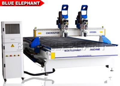 Cina il router di CNC della lavorazione del legno di 2055 multi-teste, legno di CNC scolpisce la macchina per progettazione di legno della porta in vendita