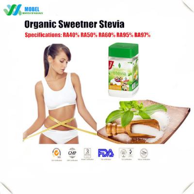 China Organic sweetener Stavia Extracts  100% Nature/Steviol Glycosides 95%-98% Rebaudioside A for sale