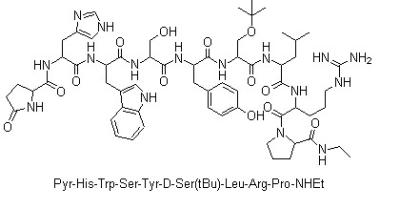 China Pharmaceutical peptides Goserelin, 99% Purity Goserelin Acetate for sale
