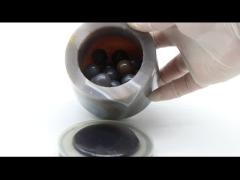 Van de de Molenpot van de agaatbal Ceramische Natuurlijke de Bal Malende Kruik Met hoge weerstand