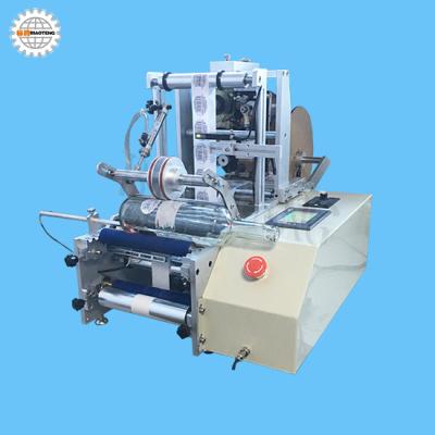 China Semi-automatic round bottle labeling machine plus coder for sale