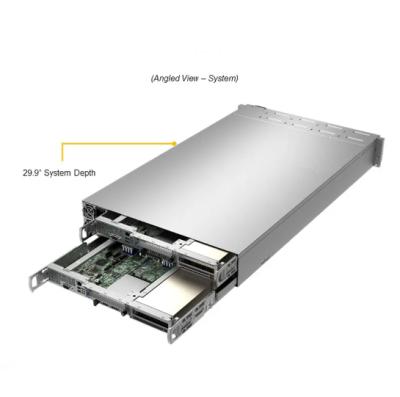 Cina Supermicro AS-2214GT-DNR 2U GPU Server con RAM DDR4 fino a 2TB 4 slot PCIe 4.0 e 2600W di potenza ridondante in vendita