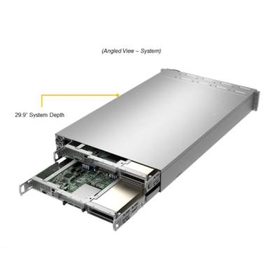 중국 슈퍼마이크로 SYS-210GP-DNR GPU 서버 2U 랙마운트 1TB DDR4 램 1개의 GPU와 2600W 티타늄 전원 공급 판매용