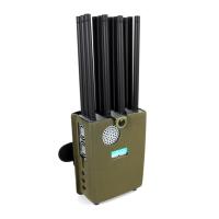Quality High Power Handheld 12 Antennas Signal Jammer with 5G Blocking and 37W Output for sale