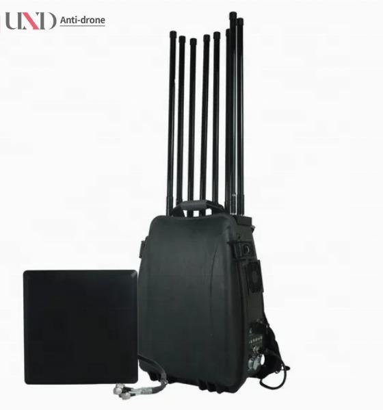 Quality Portable Drone Jammer with GPS 1.2g 1.5g WiFi Omnidirectional Antenna and 10KM Radius 30Mhz-6Ghz Detection for sale