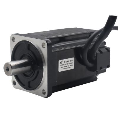 China Round Shaft 48v Dc Servo Motor Rated Current 20a For Agv Robot for sale