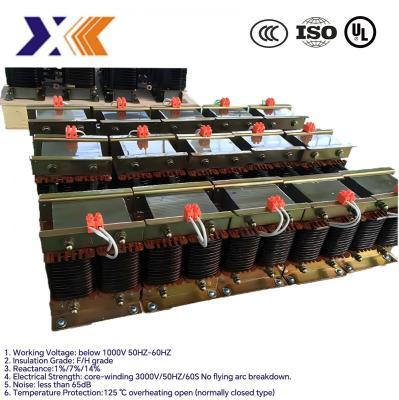 China 120kw 80a Rocl 1%-80/30 Driefasige ac-uitgangsreactor met aangepast pakkettype Te koop