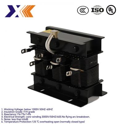 China 120kw 80a Rocl 1%-80/30 Driefasige ac-uitgangsreactor met aangepast pakkettype Te koop