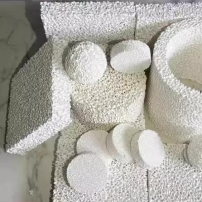 China Alumina Ceramic Foam Filter Honeycomb for Foundry Processing Service Punching for sale