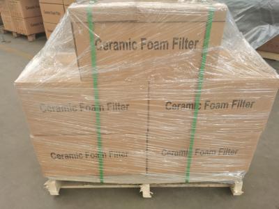 China High Thermal Conductivity Ceramic Foam Filter For Metal Casting Ceramic Filter Making Line for sale