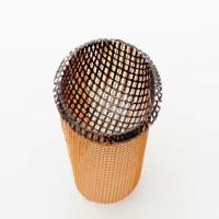 China Fibreglass Casting Strainer Woven Wire Mesh Filter Screen Cap with Customizable Length for sale