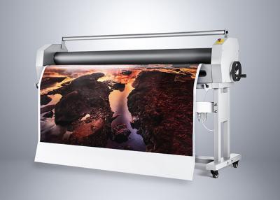 China 60 Inch Manual Cold Laminator Gray / White Poster Lamination Machine With Pneumatic Lifting System for sale