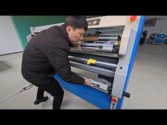 dual side industrial laminating equipment 13 inch hot and cold laminator machine 110v