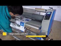 1600w roll to roll laminator versatile hot and cold lamination machine