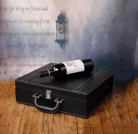 China WHISKY BRANDY Wine Packaging Boxes handmade Wine Bottle Gift Box Embossing for sale