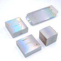 China Gradient Flat Pack Gift Boxes , Holographic Packaging Box with Front Lock for sale