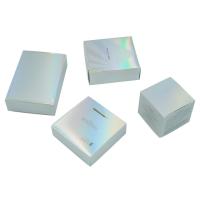 China Gradient Flat Pack Gift Boxes , Holographic Packaging Box with Front Lock for sale