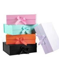 China Biodegradable Folding Gift Box Embossed Foldable Packaging Box Corrugated for sale