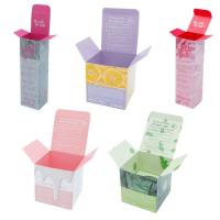 China Square Cardboard Packing Boxes Biodegradable Double Sided Printing Packaging Paper Box for sale