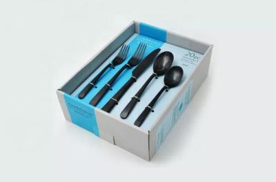 Cina Dimensione su ordinazione riciclabile portatile del contenitore di coltelleria del cartone ondulato in vendita