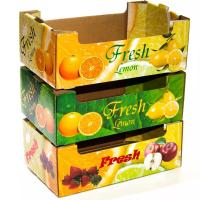 China OEM Folding Cardboard Fruit And Veg Boxes Customized Size for sale