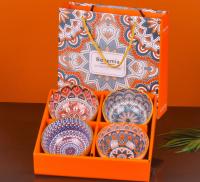 China Japanese Style Dinnerware Packaging Boxes Ceramic Bowl Dinner Set Gift Box for sale