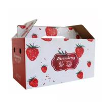 China Fresh Fruit Vegetable Box Packaging Corrugated Carton Recyclable for sale