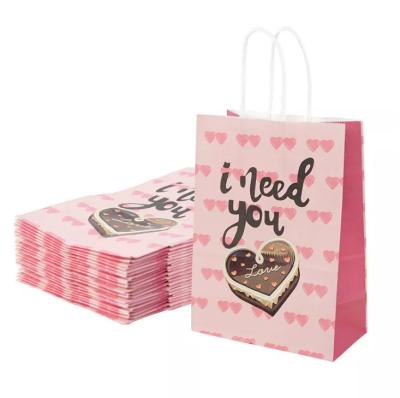 Cina Incidere della borsa del regalo di Libro Bianco della borsa CMYK Kraft di carta kraft dei biglietti di S. Valentino in vendita