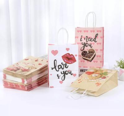 Cina Incidere della borsa del regalo di Libro Bianco della borsa CMYK Kraft di carta kraft dei biglietti di S. Valentino in vendita