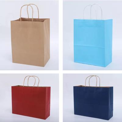 Cina Borsa d'imballaggio di compera del regalo di LOGO Printing Kraft Takeaway Bags biodegradabile in vendita