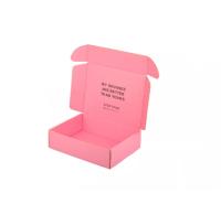 China OEM Colored Corrugated Mailer Boxes Embossing Apparel Packaging Boxes ISO for sale